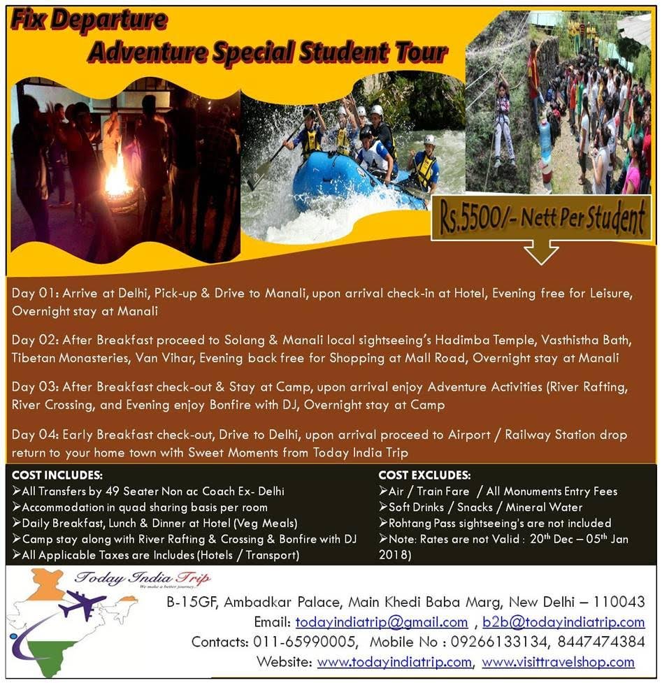 +91-9266133134 b2b@todayindiatrip.com